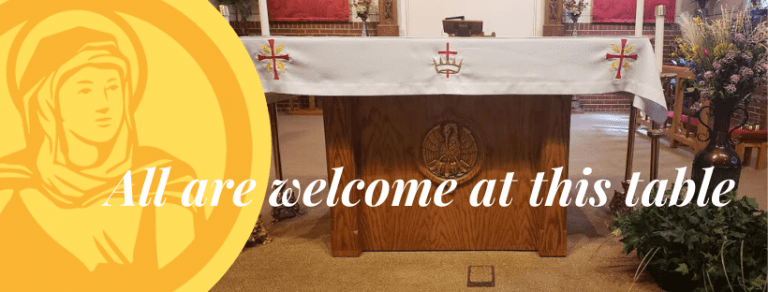 All are welcome at this table – St. Mary's Catholic Church